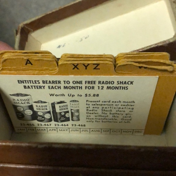 Other | Vintage Cardboard Index File Box With Dividers | Poshmark